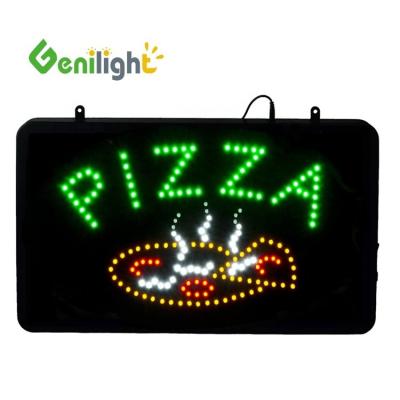 사용자 정의 RGB 56 * 33cm 피자 오픈 B2B 요구 사항에 대한 애니메이션 LED 표지판 Genilight