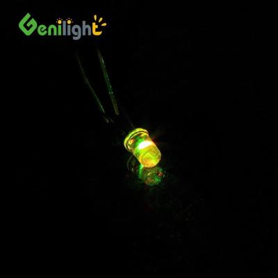 China 5mm Yellow Candle Light Flicker Diodes Bright LED Light with Max. Reverse Current 50uA for sale