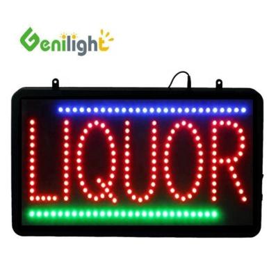 China High Pixel Density LED Signs Genilight Indoor 22 * 13 inch Op maat gemaakt voor drank display Te koop