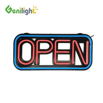 China Gemakkelijk 48*25cm LED Neon Silicone Open Sign met 10 Kind Change Functie en 25 C Modieus Te koop