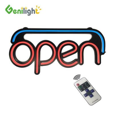 China Indoor Genilight 48*25cm Silicone Open Neon Sign LED met Rohs goedgekeurde stroomvoorziening Te koop
