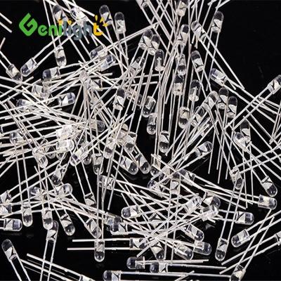 China F3 Milk LEDs 3mm Ultra Bright Red Green Blue White Yellow LED -40-60 Tolerance for sale