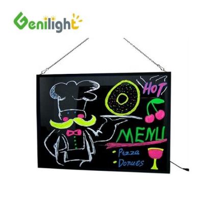 Cina Rectangle Tipo 60 * 40cm Tavola acrilica RGB Magic LED Scheda di scrittura con capacità anti-vento in vendita