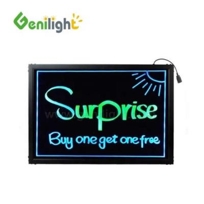 Cina Rectangle Tipo 60 * 40cm Tavola acrilica RGB Magic LED Scheda di scrittura con capacità anti-vento in vendita
