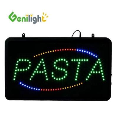 中国 IP 評価 Genilight 屋内 22*13インチ 省電 パスタ LED ライト 店内 オープン サイン 販売のため