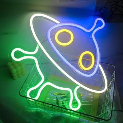 中国 アクリル宇宙船のネオンサイン 壁飾りとUFOLEDナイトライト用にカスタマイズされた 販売のため