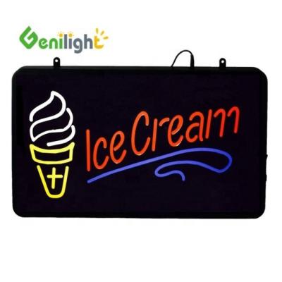Cina Segno LED SNO CONES personalizzato per la decorazione dei negozi al dettaglio Dimensione dello schermo 22 * 13 pollici in vendita