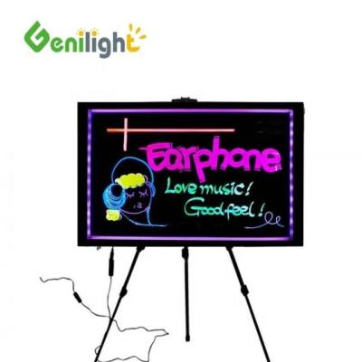 China IP Rating Lifespan hours Erasable Neon Message Drawing Learning Sign Board with Vivid Liquid Chalk Markers for sale