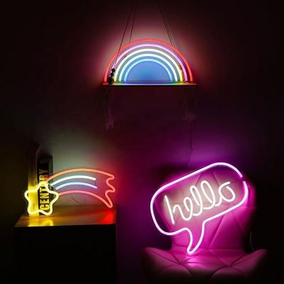 China Party Room Set Neon Signs LED Acrylic Sign with RGB LED Lights Customized and USB Operated for sale