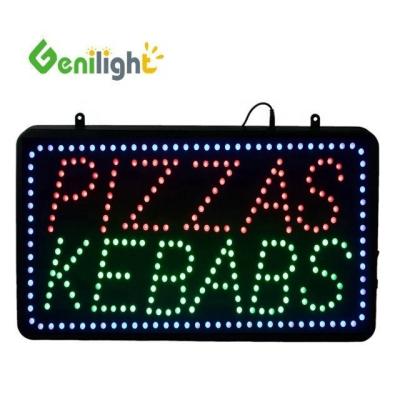 China Genilight 56*33 cm Rectangle LED BAIL BONDS Neon Sign Animation Material Epoxy Resin for sale