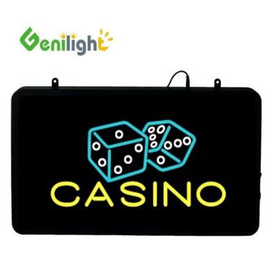 China Customized 22*13inch LED Neon Sign for Unlocked Store Genilight Epoxy Resin Material for sale