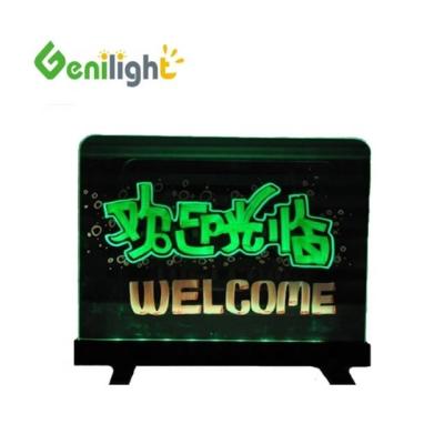 China Gift Rectangle LED Message Writing Board 60*80cm for Holiday/Event/Menu Decoration for sale