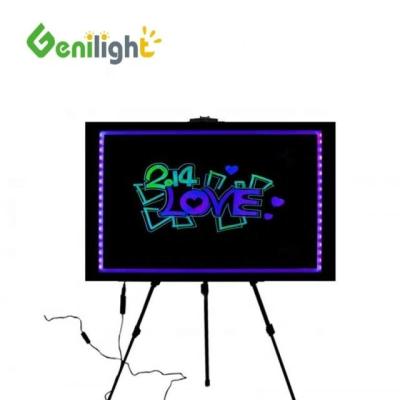 China Acrylic or Tempered Glass Surface Board Customized Full Color LED Writing Sign Board for sale