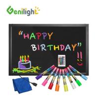 China Double Sided Tempered Glass LED Writing Board Stand for Interactive Presentations for sale