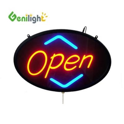 China Foto Media LED Neon sinais abertos com 2 tipos de funções de mudança e material acrílico à venda