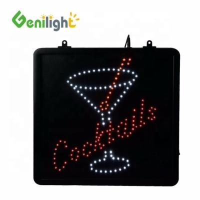China Get Your Own Custom Cocktails and Parrot Neon Light Sign with Screen Dimension 53*45 cm for sale
