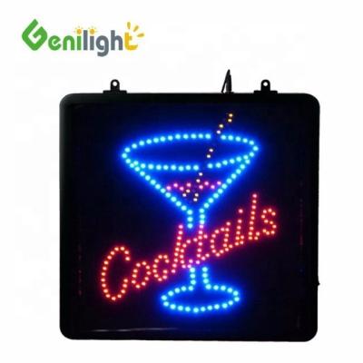 China Get Your Own Custom Cocktails and Parrot Neon Light Sign with Screen Dimension 53*45 cm for sale