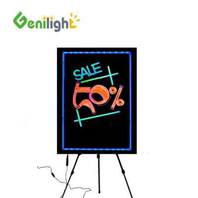 China Acrylic Rectangle Neon Writing Board LED Display for Business for sale