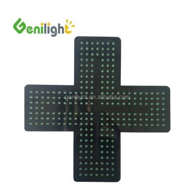 China High Resolution Two Color Cross LED Pharmacy Sign Photo Media Compatible for sale