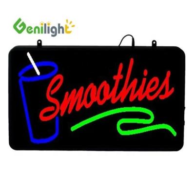 China Panel Size 56*33 LED Neon Juice Bar Letter Sign The Perfect Way to Attract Customers for sale