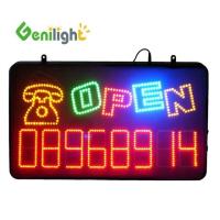 China 56*33 Panel Size Customized Electronic LED Neon Open Sign with Resolution for sale