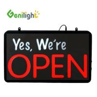 China 56*33 Panel Size Customized Electronic LED Neon Open Sign with Resolution for sale