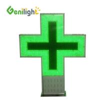 China SDK Function Outdoor Waterproof Programmable Full Color Cross Display Pharmacy LED Sign for sale