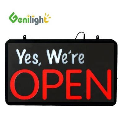 China Genilight 22*13inch CE RoHS Flashing LED Neon Sign for Photo Studio Rectangle Shape for sale