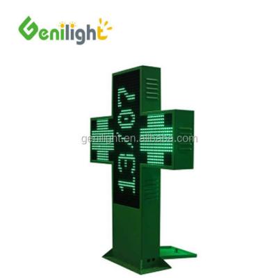 China Outdoor Green LED Farmácia sinal P10 P16 P20 P25 RF WIFI 1024*1024mm Brilho ≥6000CD à venda