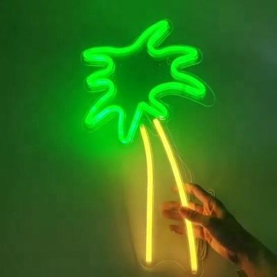 Cina Grandi cartelloni al neon dell'albero di cocco LED Flex Neon Light USB alimentato luce notturna per bambini camera tensione 5V in vendita