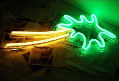 Cina Grandi cartelloni al neon dell'albero di cocco LED Flex Neon Light USB alimentato luce notturna per bambini camera tensione 5V in vendita