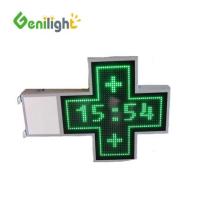 Quality Advertise Your Pharmacy with 1000x1000mm P20 Green Color LED Cross Animated for sale
