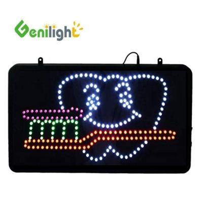 China Genilight Custom Dentist Animated LED Neon Sign with Tooth Logo High Contrast Ratio for sale