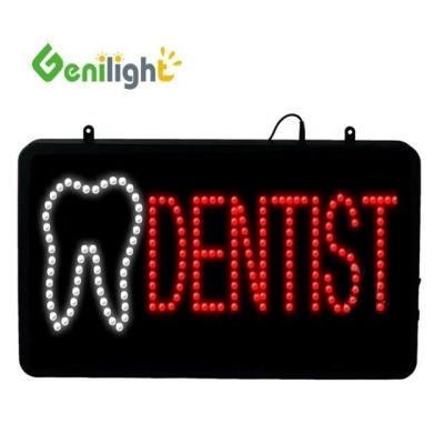 China Genilight Custom Dentist Animated LED Neon Sign with Tooth Logo High Contrast Ratio for sale