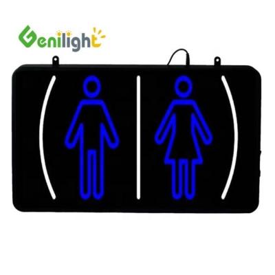 China 56*33 Panel Size Custom WC Toilet LED Neon Light Sign with 1 for sale