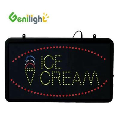 Cina 56*33 Dimensione del pannello Genilight gelato LED Acrilico segnale aperto con touch screen in vendita
