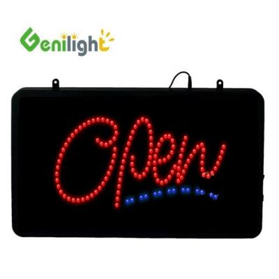 中国 Genilight 56*33cm カスタムネオン営業時間 LEDオープンサインディスプレイ機能 ANIMATION 販売のため