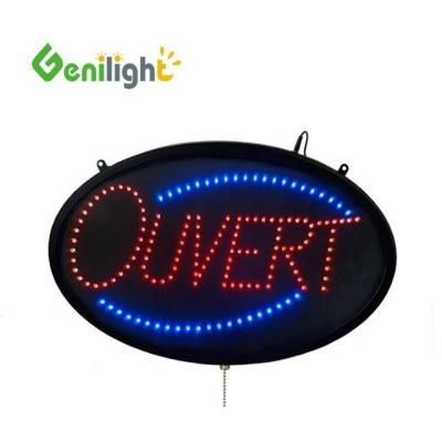 中国 Genilight 56*33cm カスタムネオン営業時間 LEDオープンサインディスプレイ機能 ANIMATION 販売のため