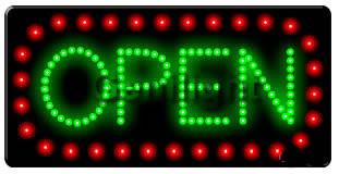 Cina CE RoHS LVD Power Certificate Hanging Chain Sign Board per segnali aperti a LED interni in vendita