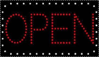Cina CE RoHS LVD Power Certificate Hanging Chain Sign Board per segnali aperti a LED interni in vendita