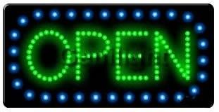 Cina CE RoHS LVD Power Certificate Hanging Chain Sign Board per segnali aperti a LED interni in vendita