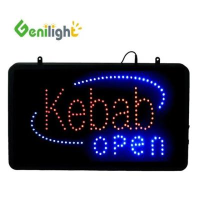 China ABS Open-Mold Genilight Oval 58*36cm LED Neon Open Sign with Tooth Logo for sale