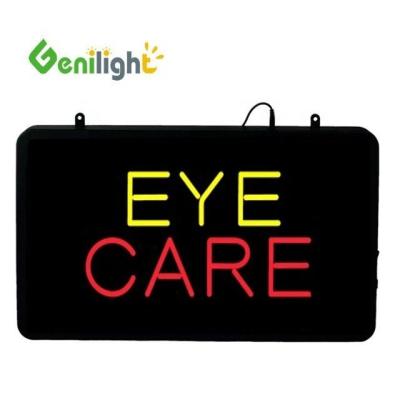 China Tabela de Neão LED Genilight para Cuidados Oculares 22*13 polegadas CE RoHS à venda