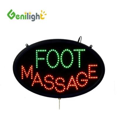 China 58*36 Full Color Animated Foot Massage LED Open Sign with PCB board Front board for sale