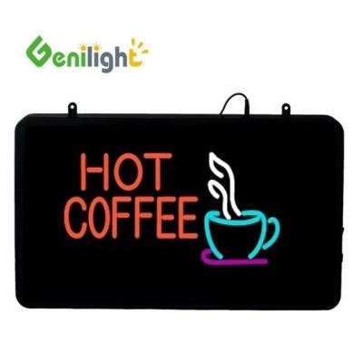 China Power Consumption Genilight 22*13inch CE RoHS Indoor Hot Coffee LED Neon Sign for Coffee Bar for sale