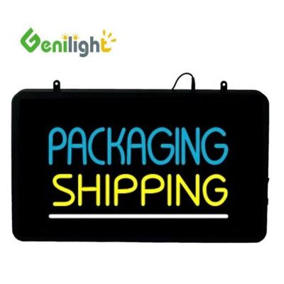 China Genilight 22 * 13 polegadas CE RoHS Customizado acrílico LED sinal de neon Destaque da multidão à venda