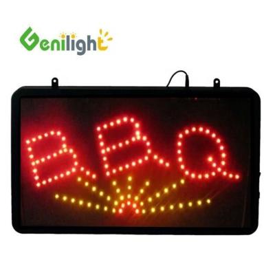 China Genilight Indoor 56*33cm DC12V Led BBQ OPEN loja sinal de néon IP Classificação para publicidade publicar à venda