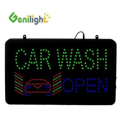 China Genilight Indoor 56*33cm High Bright and Low Voltage LED Open Sign with RGB Function for sale
