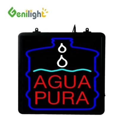 China Contrast Ratio Genilight Indoor 22*13inch LED Cafe Open Sign with and Power Saving for sale