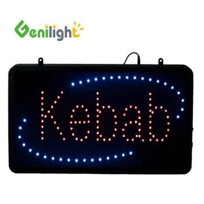 China Genilight Indoor 56*33cm Publicidade Kebab LED Letras Sinais com ABS Open-Mold Outframe à venda